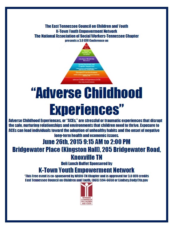 ETCCY Presents ADVERSE CHILDHOOD EXPERIENCES Tickets Knoxville etccy-presents-adverse-childhood-experiences-tickets-knoxville